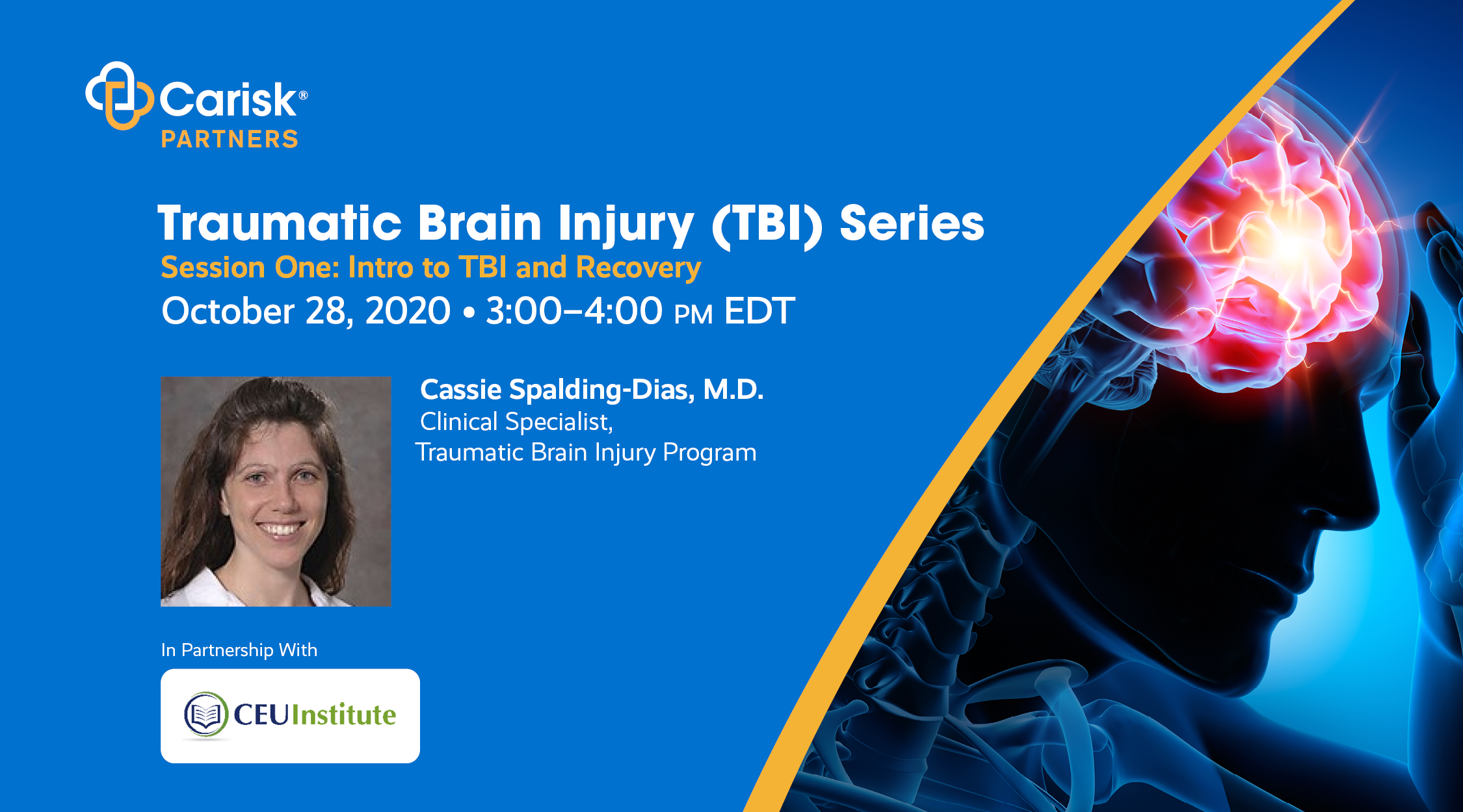 Traumatic Brain Injury (TBI) Webinar Series Session One: Intro to TBI ...